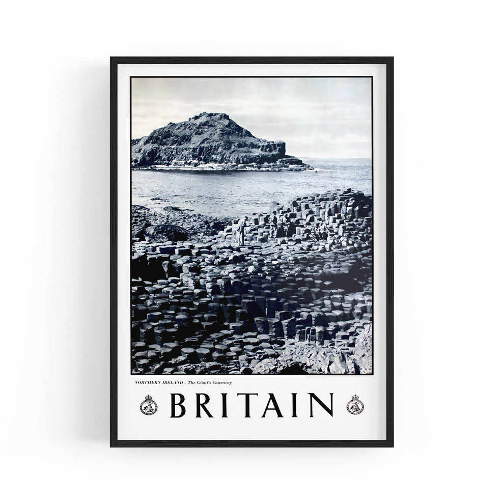 Giant's Causeway, Northern Ireland | Framed Vintage Travel Poster ...
